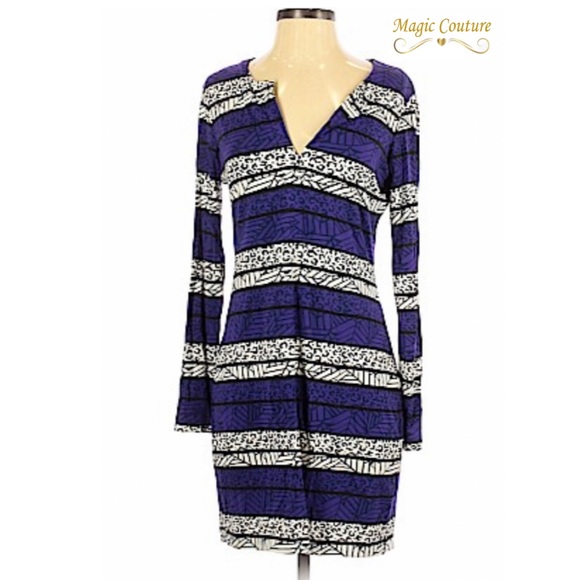 Diane Von Furstenberg | Dresses | Diane Von Furstenberg Purple And ...